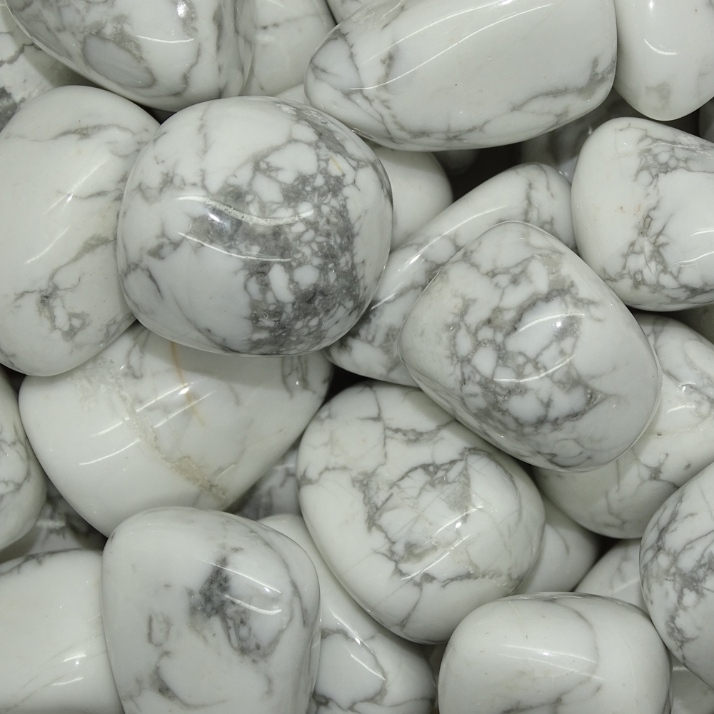 White Howlite Tumbled Stones
